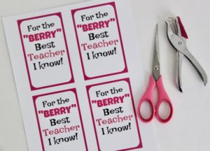 Super Cute 'Berry' Best Teacher Gift Idea and FREE Printable - Smashed ...