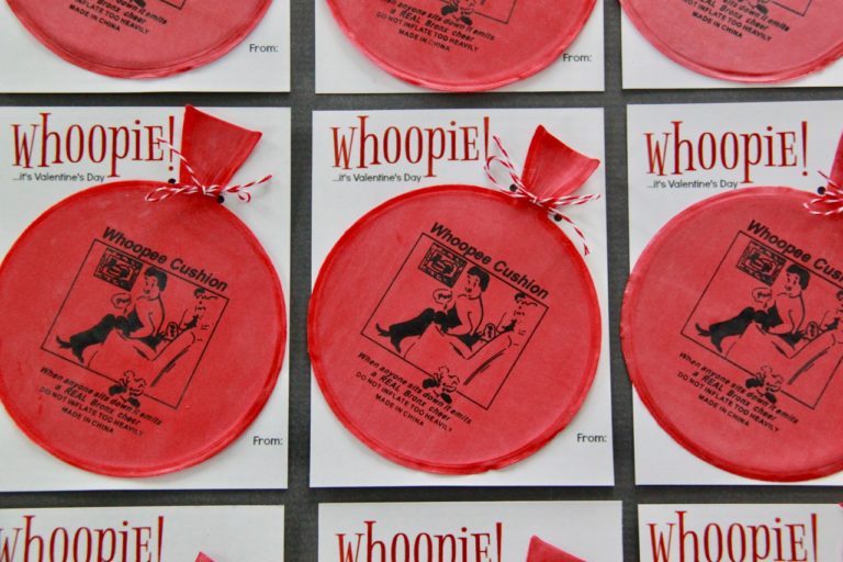Whoopee Cushion Valentine Printable - Smashed Peas & Carrots