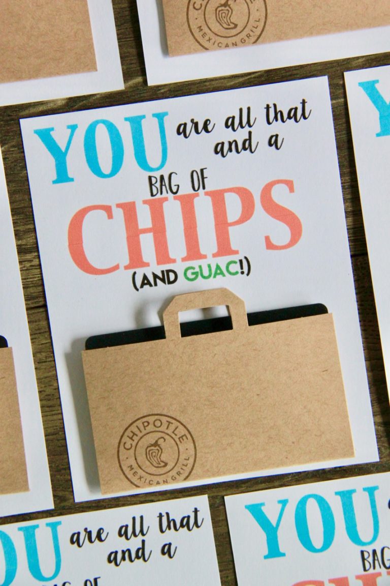 Chipotle Gift Card Teacher Thank You