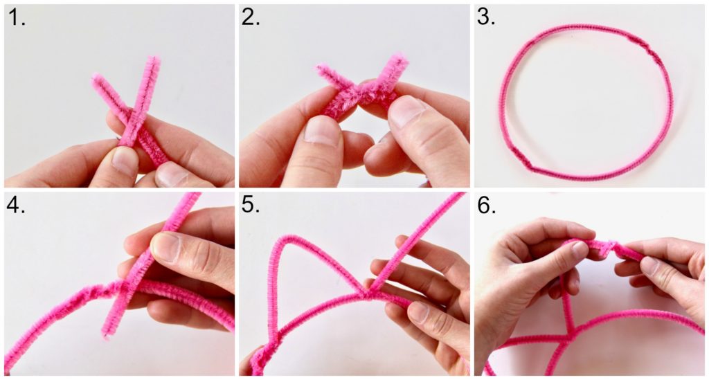 Pipe Cleaner Princess Crowns